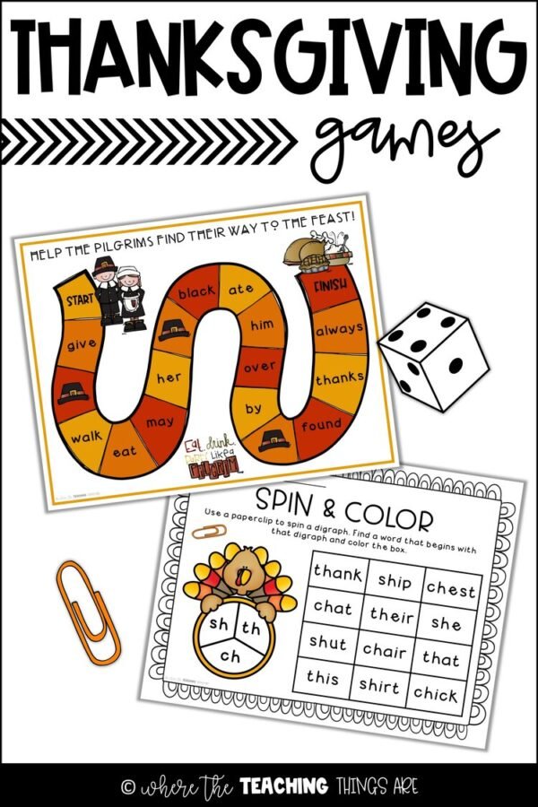 Thanksgiving Activities! | Where the Teaching Things Are