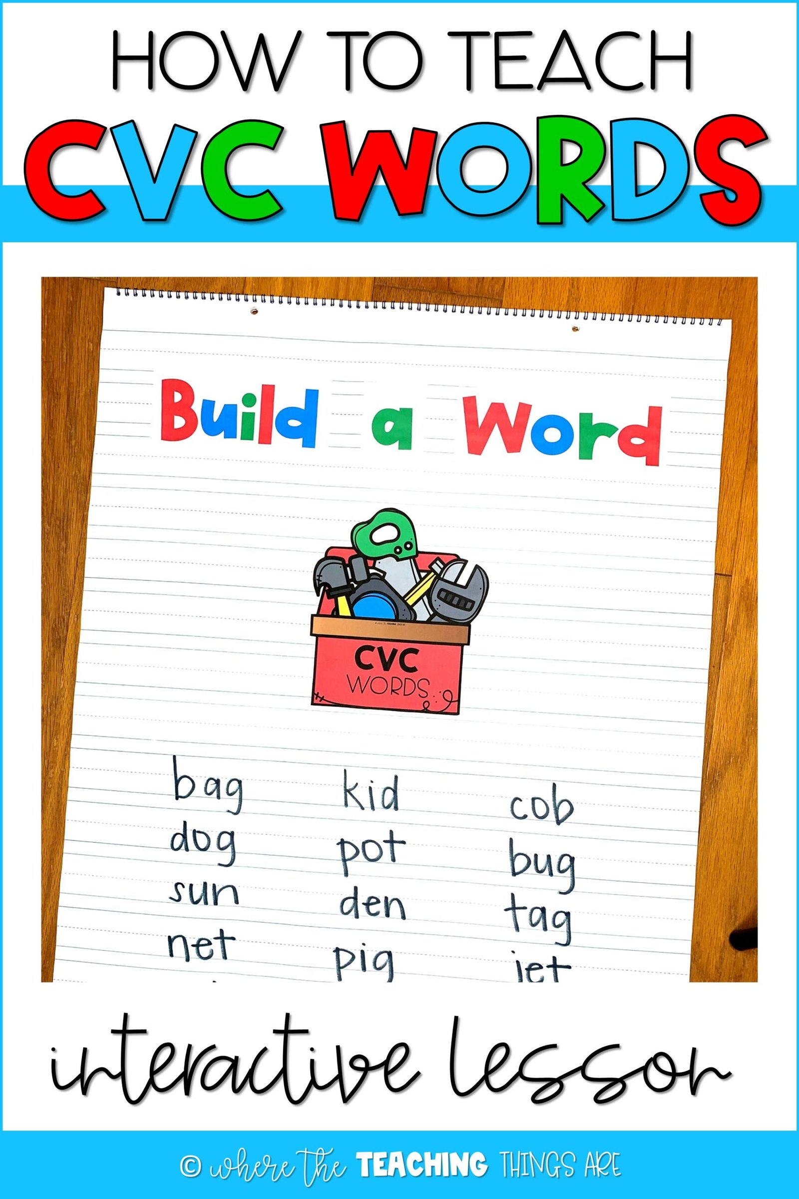 How To Teach CVC Words Where The Teaching Things Are