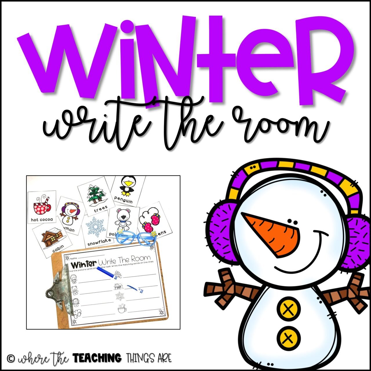 Winter Write the Room Fun! | Where the Teaching Things Are